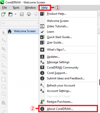 How to check the version of CorelDRAW Graphics Suite 2023 | Software ...
